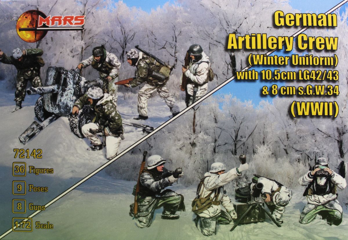 Mars German Artillery Crew WW2 (72142)