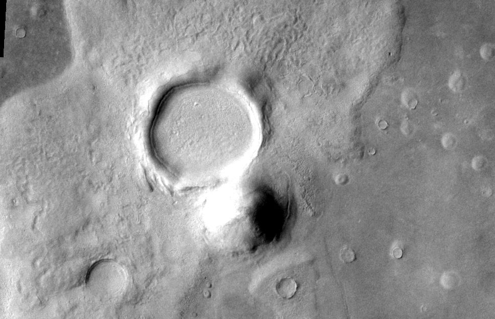 Crater Pyramid on Mars