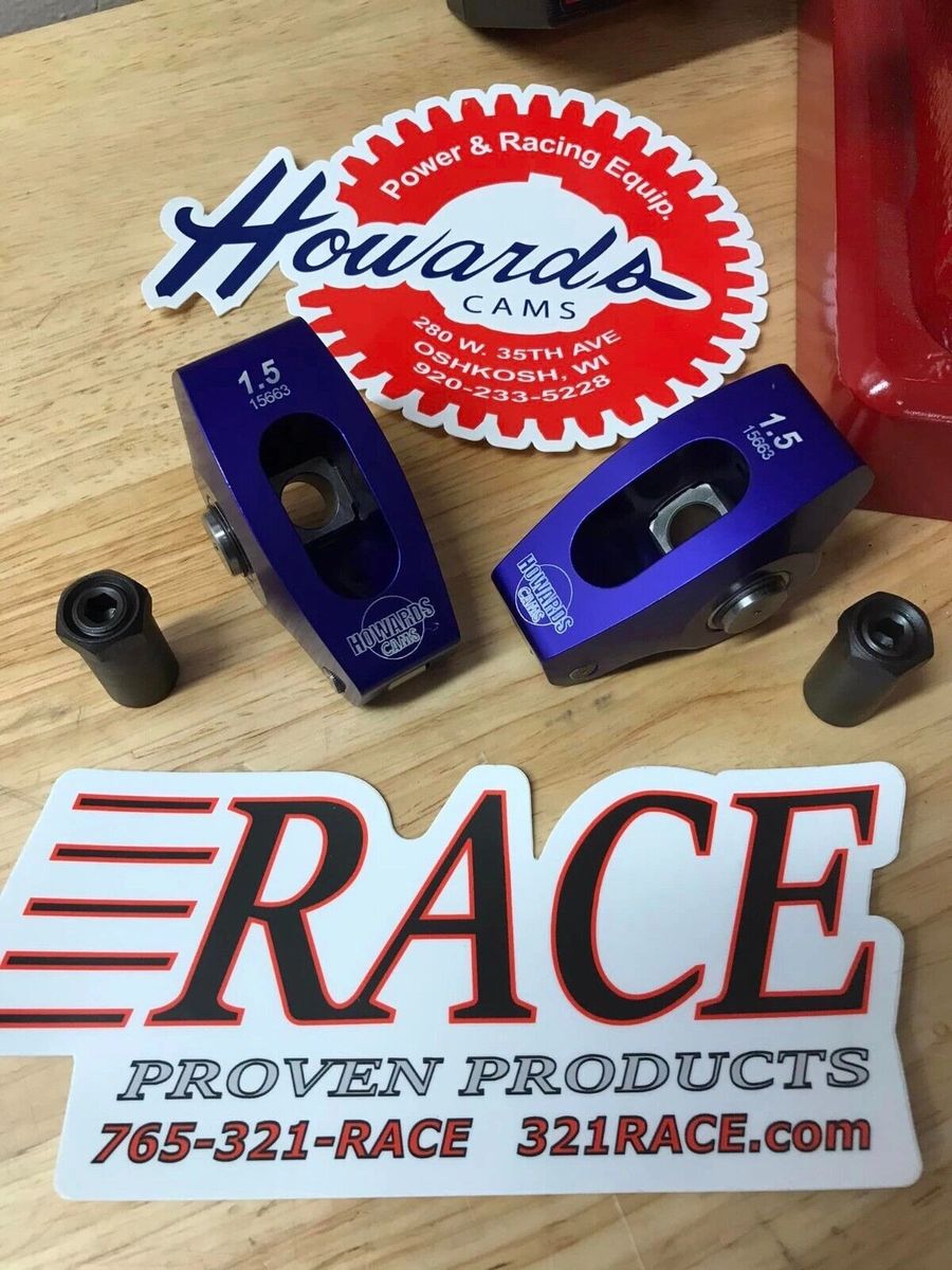 SBC Howards Cams 90070 1.5 X 3/8 Aluminum Roller Rockers MADE IN USA ...
