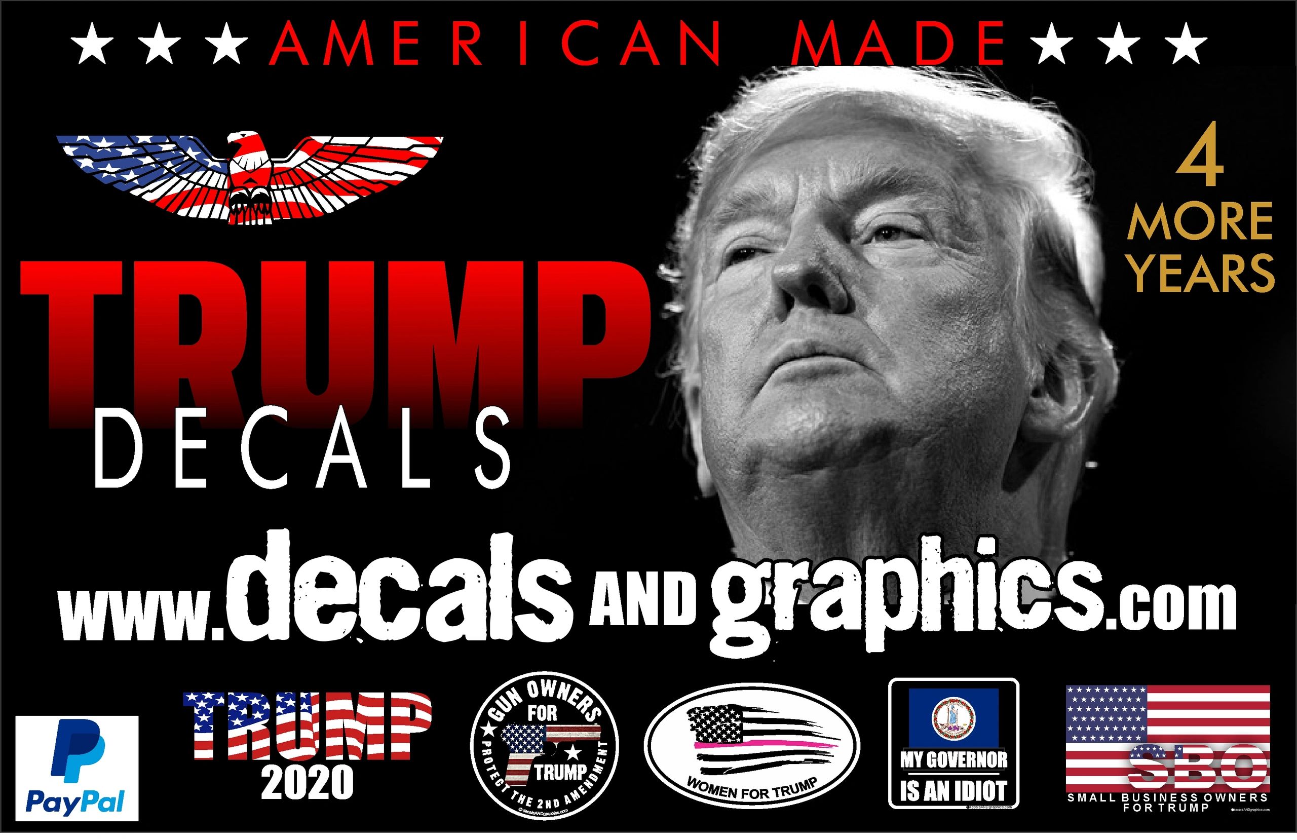 decalsANDgraphics.com - Trump 2020, Decals, Custom Stickers