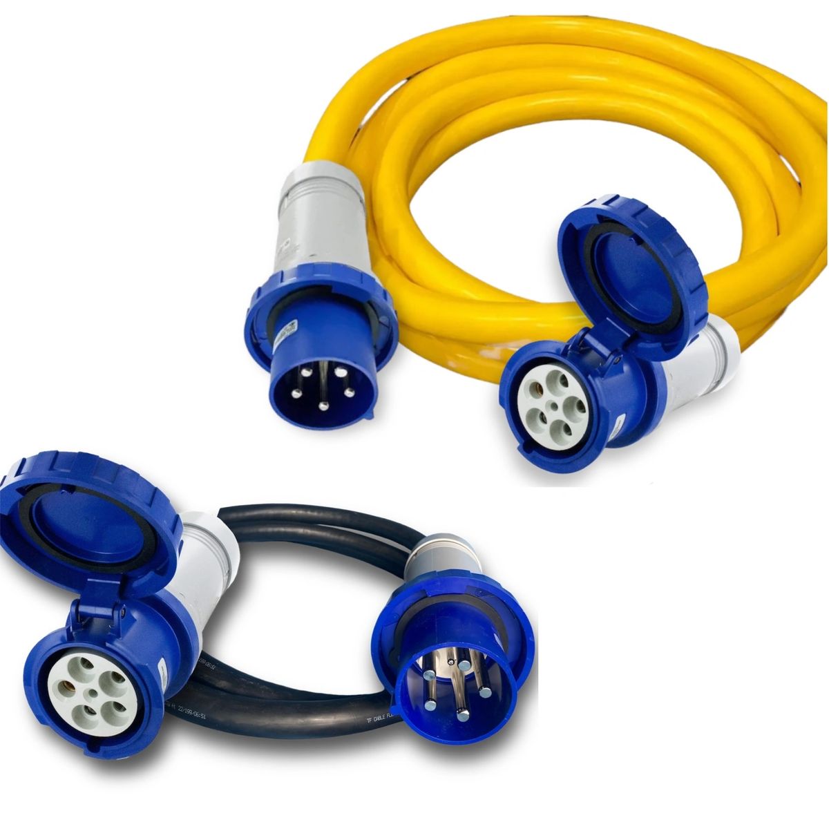 120/208v 3-Phase plus Neutral 100 amp Custom Shore Power Cord Set or ...