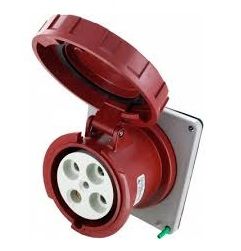 Dock side Receptacle or Socket Outlet, 480V 100A 3P 4W IP67, SCM4100R7W