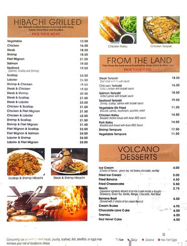 Volcano Sushi Bar & Hibachi