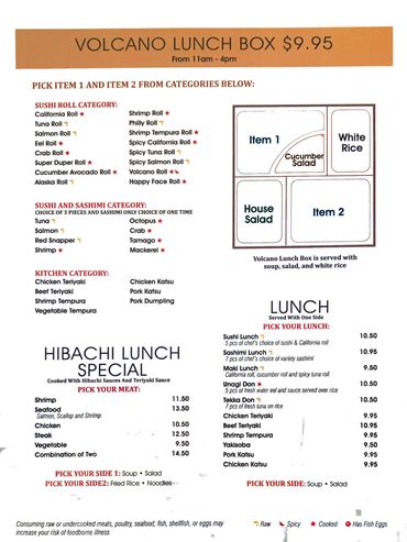 Volcano Sushi Bar & Hibachi