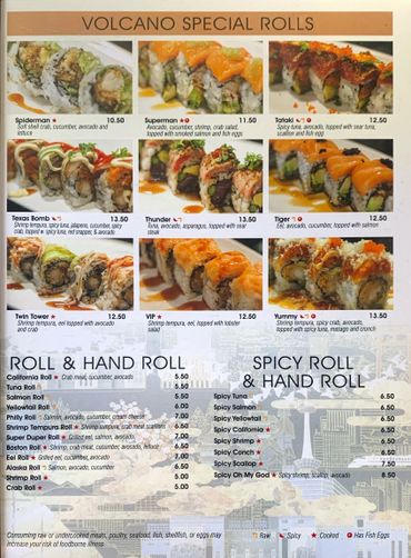 Volcano Sushi Bar & Hibachi