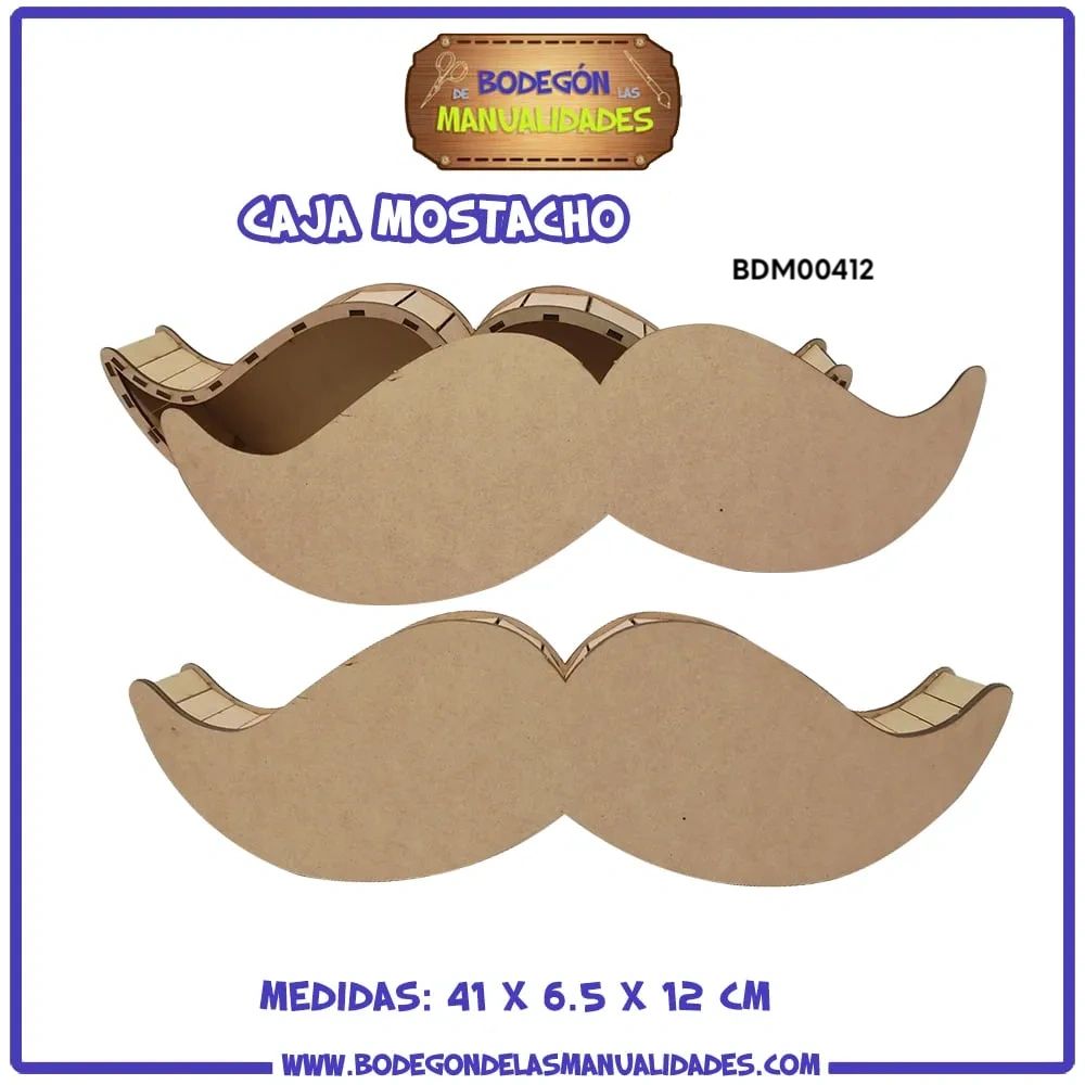 Caja con tapa Mostacho