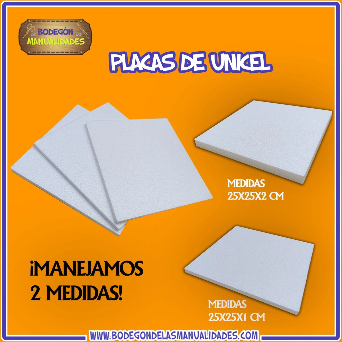 Placas de Unicel
