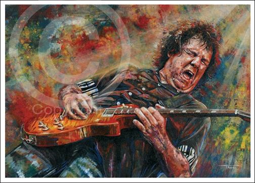 Gary Moore - Belfast Blues - Art Print
