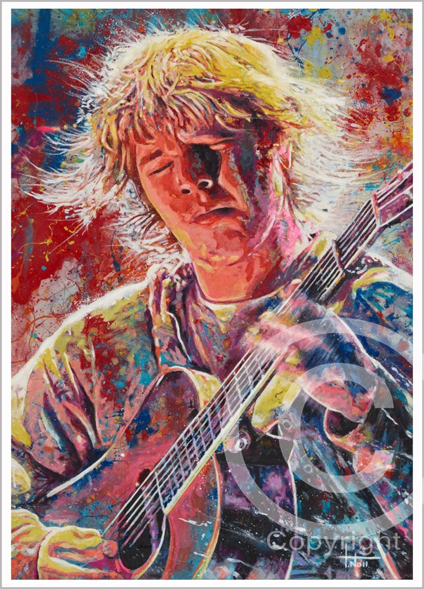 Billy Strings paper art print "The Goat"