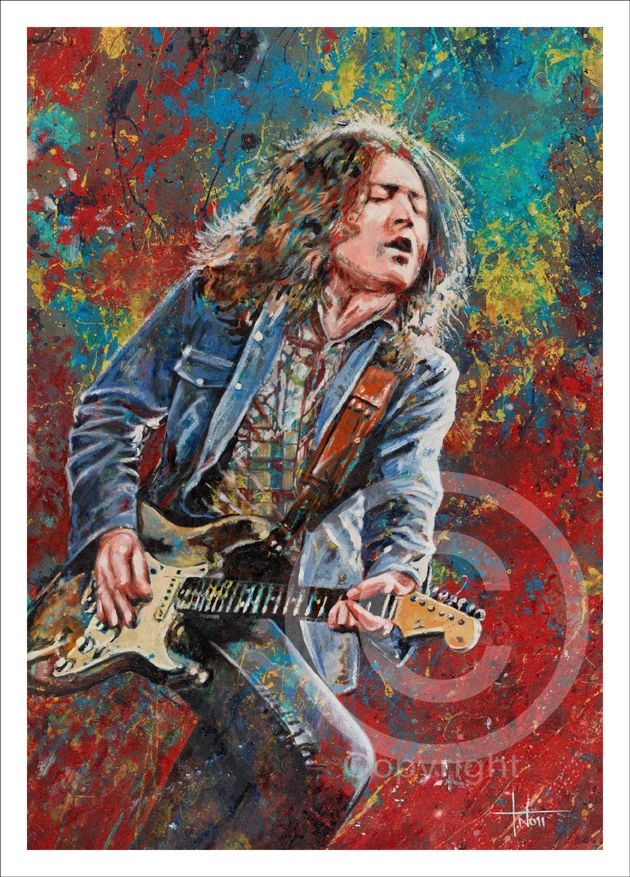Rory Gallagher - Pure, Raw, Rory - Art Print
