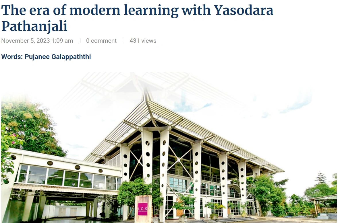 The era of modern learning with Yasodara Pathanjali
