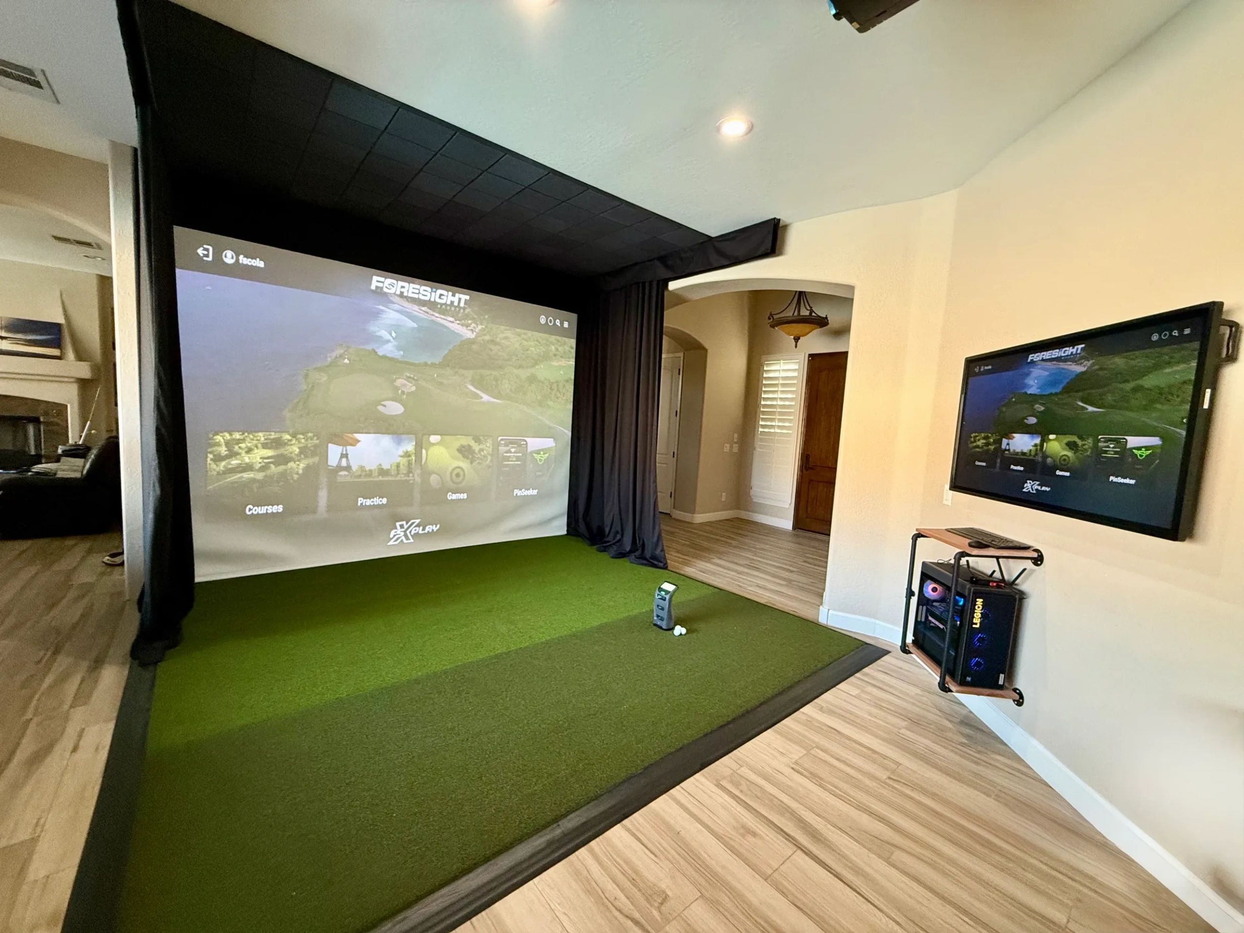 Golf Simulator Setups and Corporate/Party Rentals