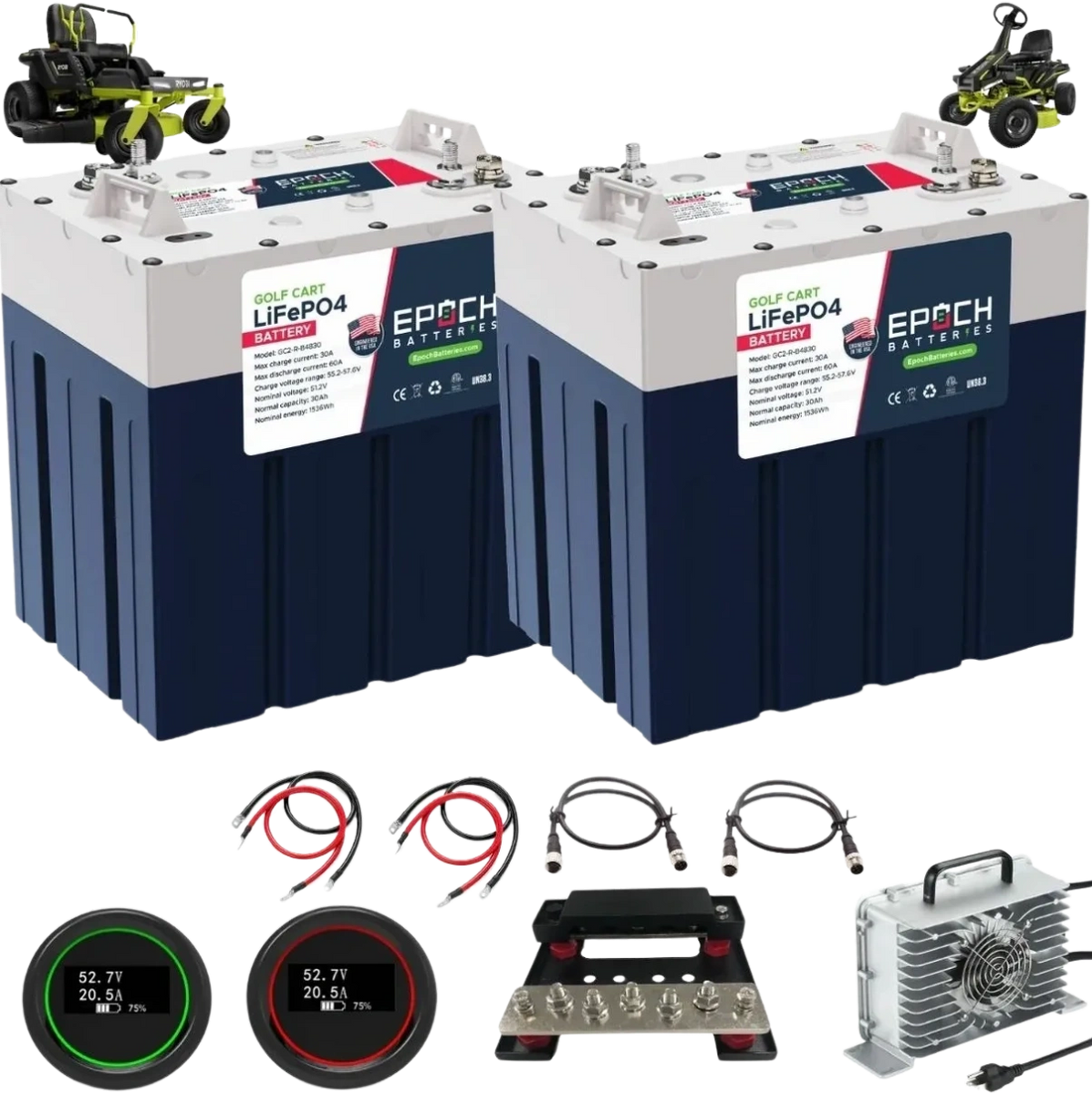 Epoch 48v-60ah Lithium Ryobi Lawnmower Battery