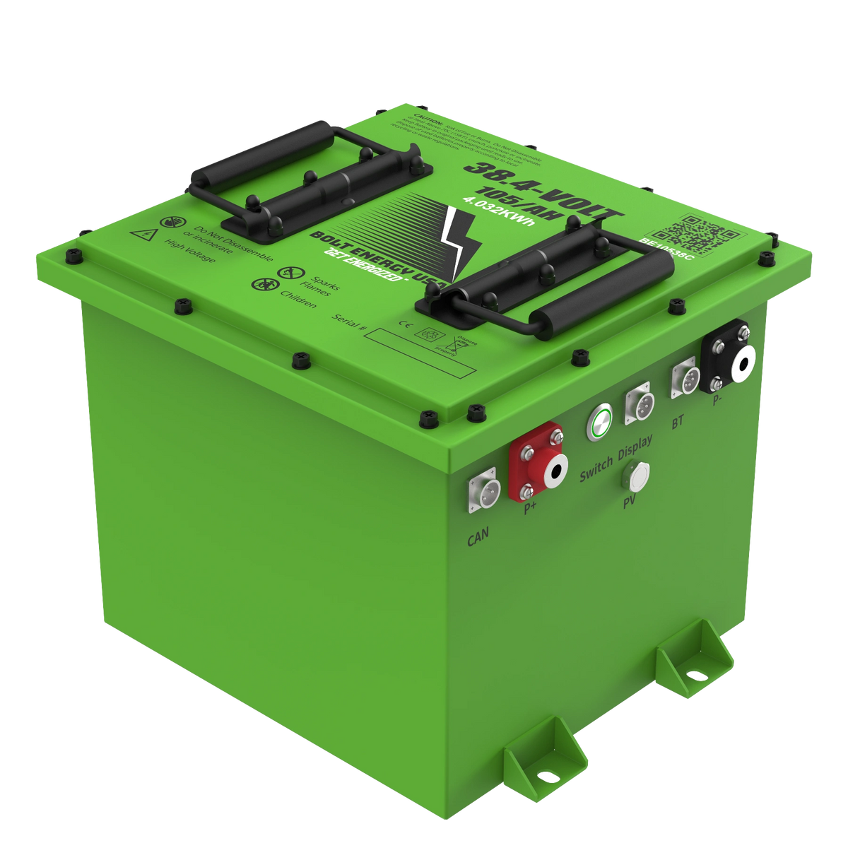 Bolt Energy USA 38v - 105ah Lithium Golf Cart Battery & Installation Kit