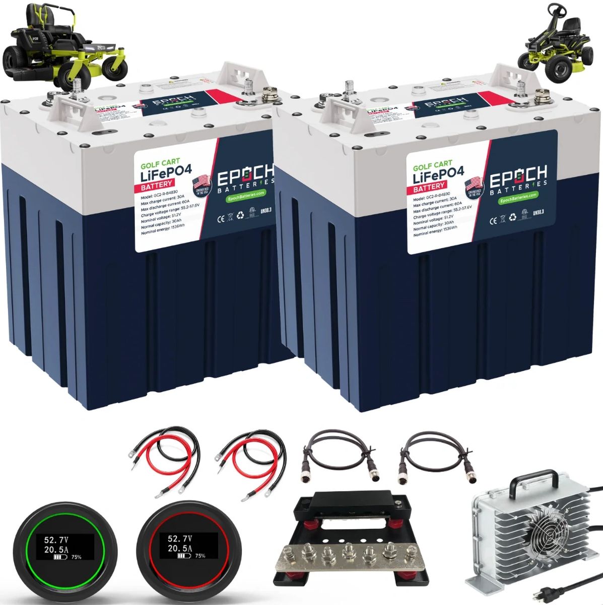 Epoch 48v-60ah Lithium Ryobi Lawnmower Battery