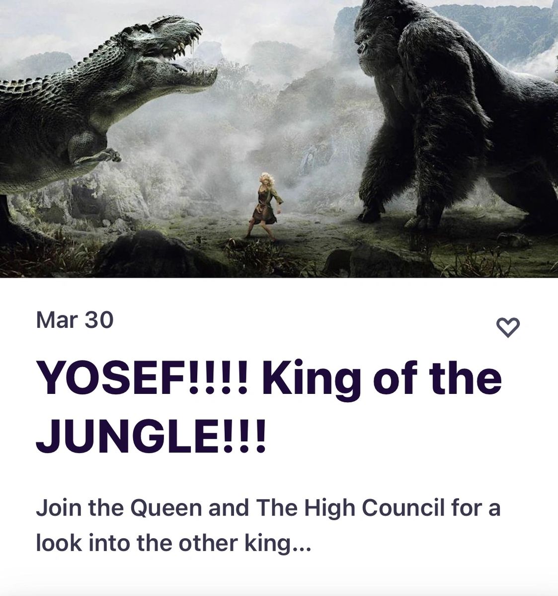 Yosef Ruler of the Jungle