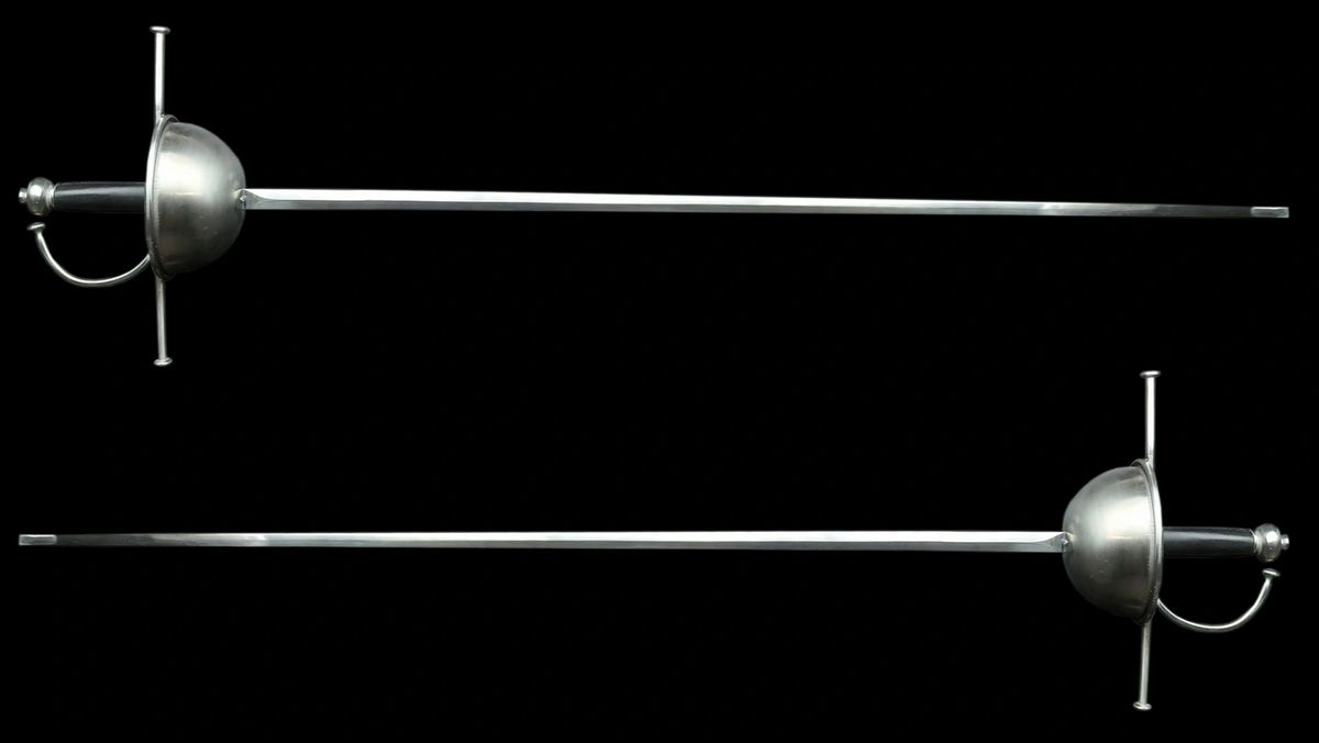 Sparring Cup-Hilt Rapier Pair