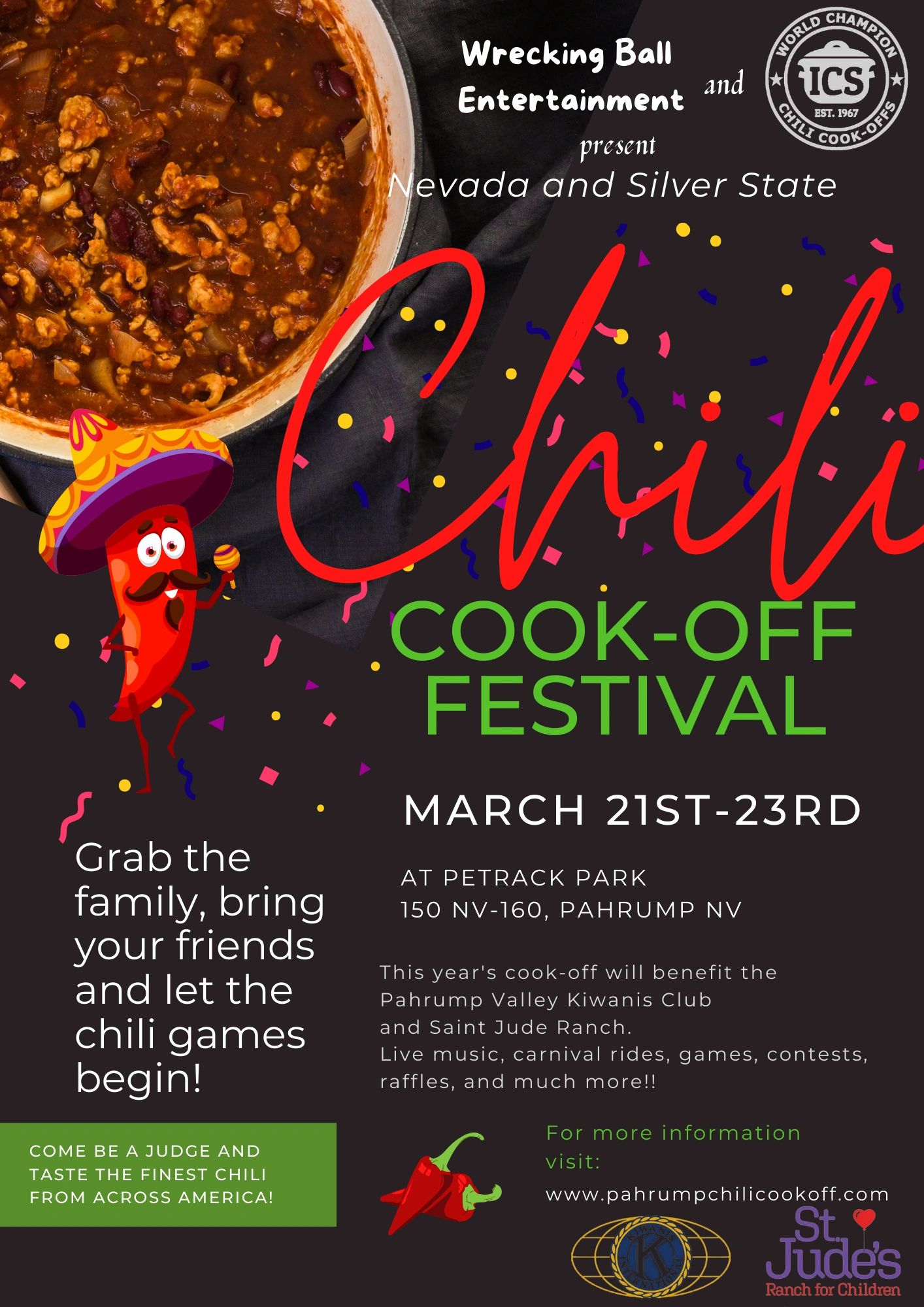 Experience Thrilling Carnival Rides at Pahrump Chili Cook-Off
