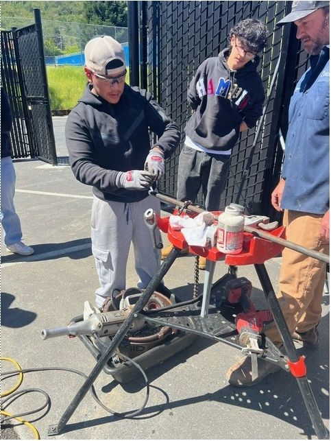 NBCC class was learning all about PLUMBING