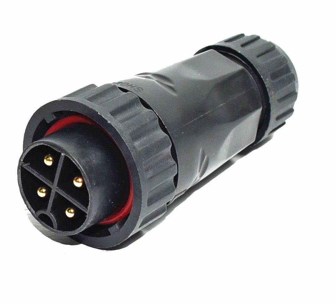 Waterproof IP67 4 Pin Male Connector