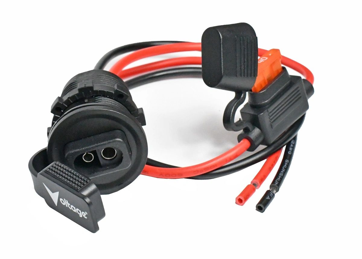 Waterproof SAE Panel Mount Connector built in ATC/ATO Fuse Holder