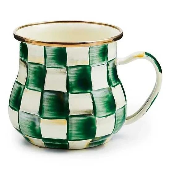 Mackenzie-Childs Emerald Check Mug