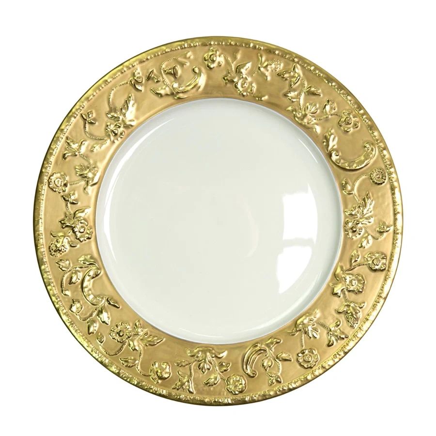 Villari Taormina Gold Lay Plate