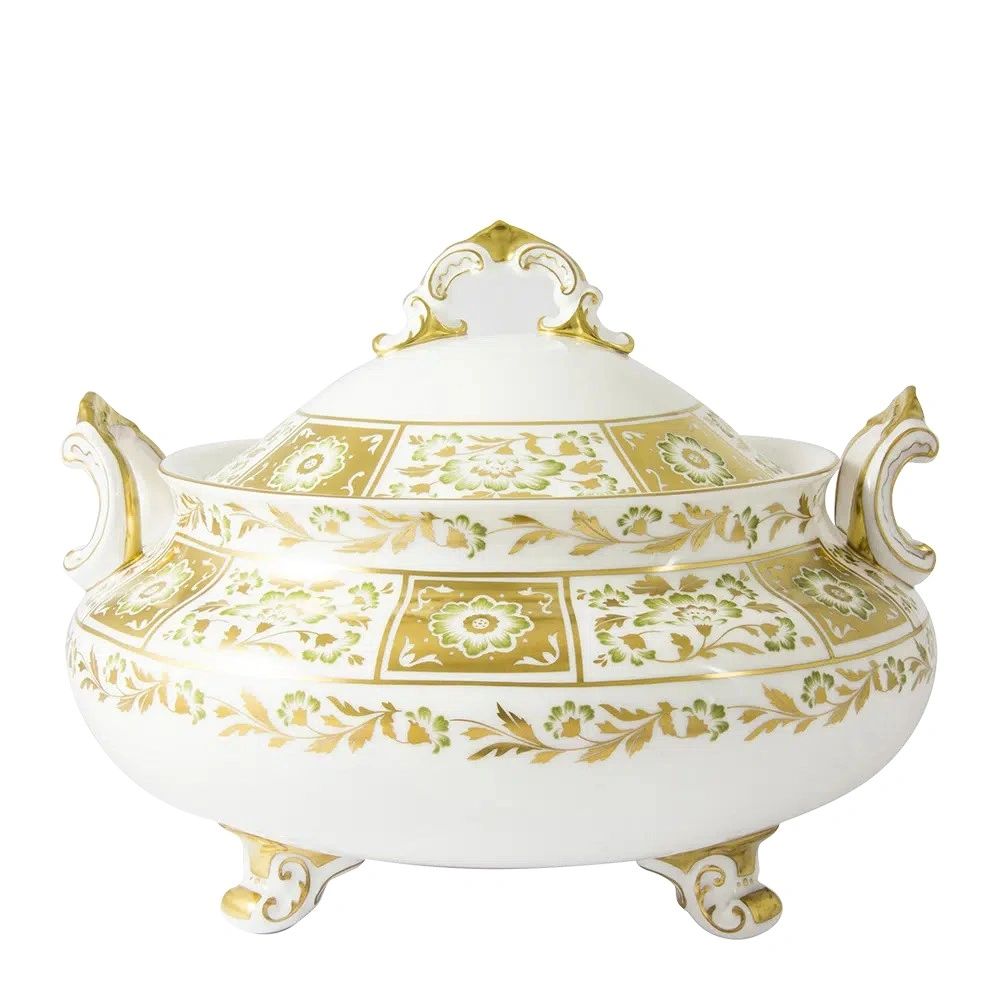 Royal Crown Derby Panel Green Soup Tureen (3700ml)