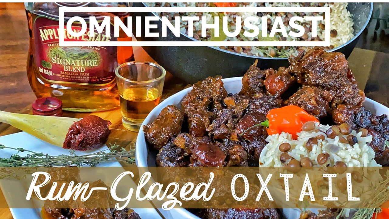 RUM-GLAZED OXTAIL + COCONUT RICE AND PEAS!