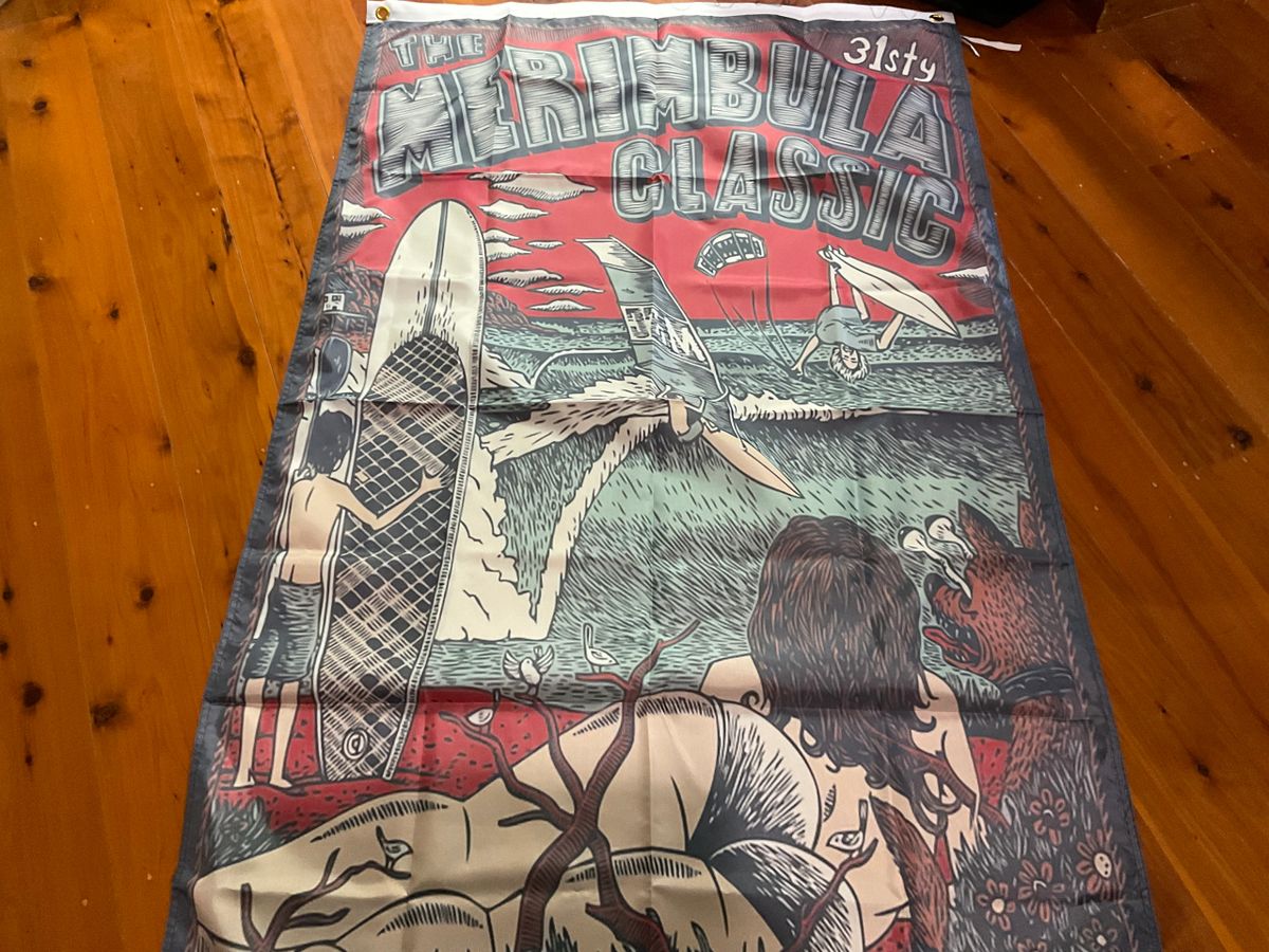 MERIMBULA CLASSIC. SURFING. AS NEW AS never hung. 5 foot x 3 foot. Pre ...