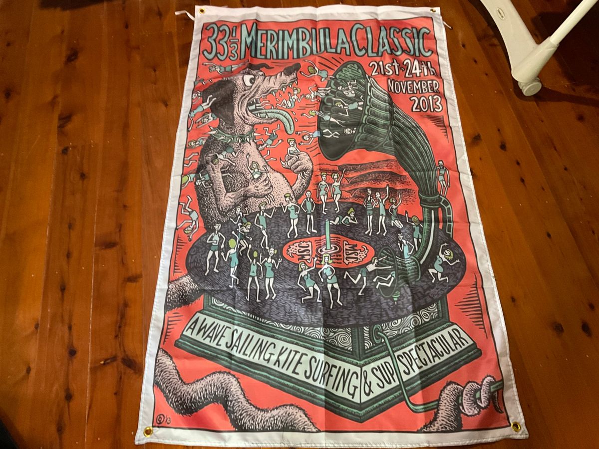 MERIMBULA CLASSIC. SURFING. AS NEW AS never hung. 5 foot x 3 foot. Pre ...
