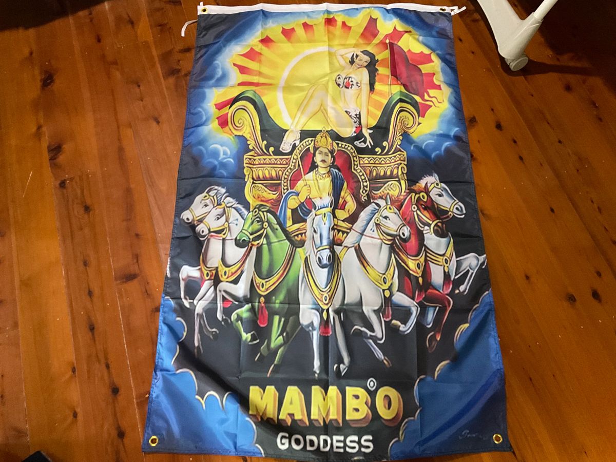 AS NEW AS 5 foot x 3 foot. Pre owned Mambo art Australia. Mancave Idea ...