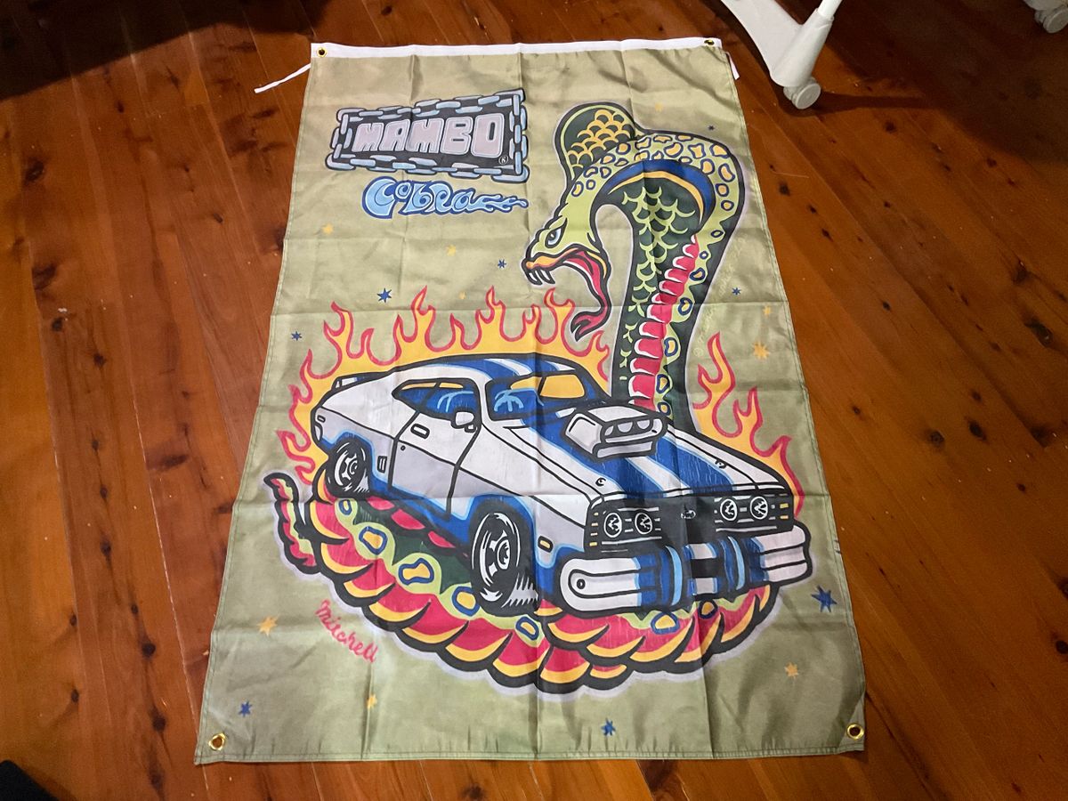 AS NEW AS FORD COBRA 5 foot x 3 foot. Pre owned Mambo art Australia ...