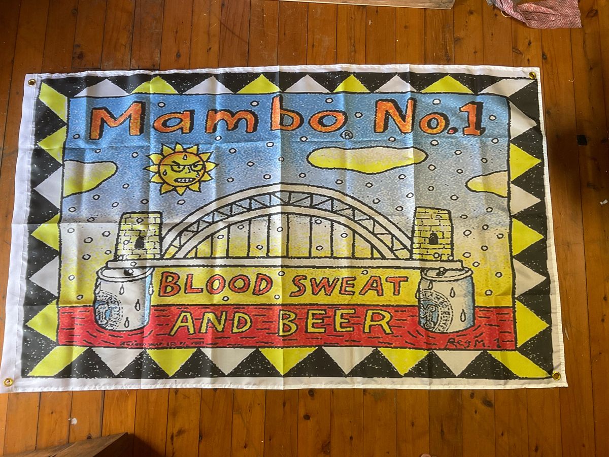 5 foot x 3 foot. Pre owned Mambo art Australia. Mancave Idea, Gift ...