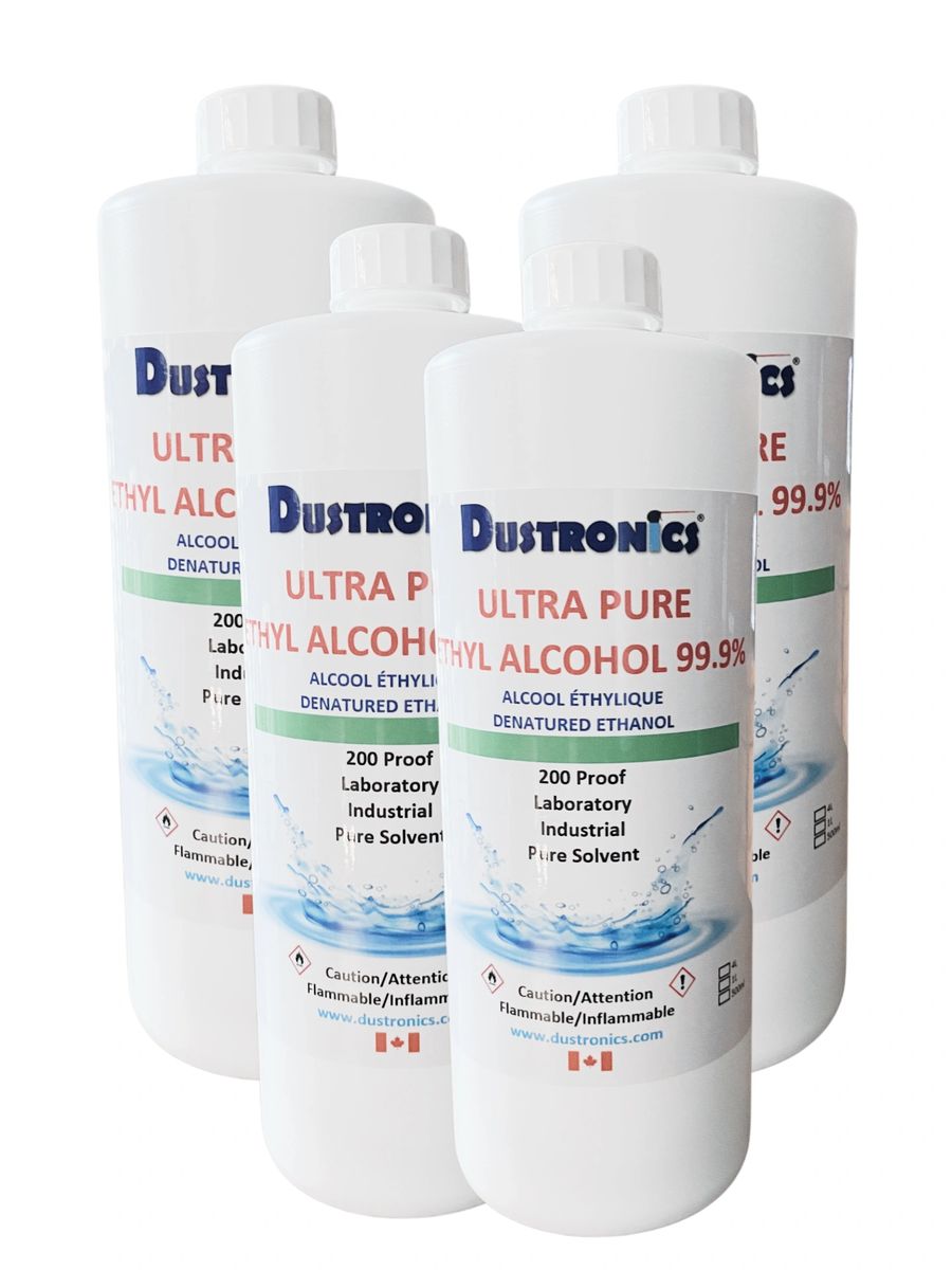 Ultra Pure Ethanol, 1L, 4 Pack