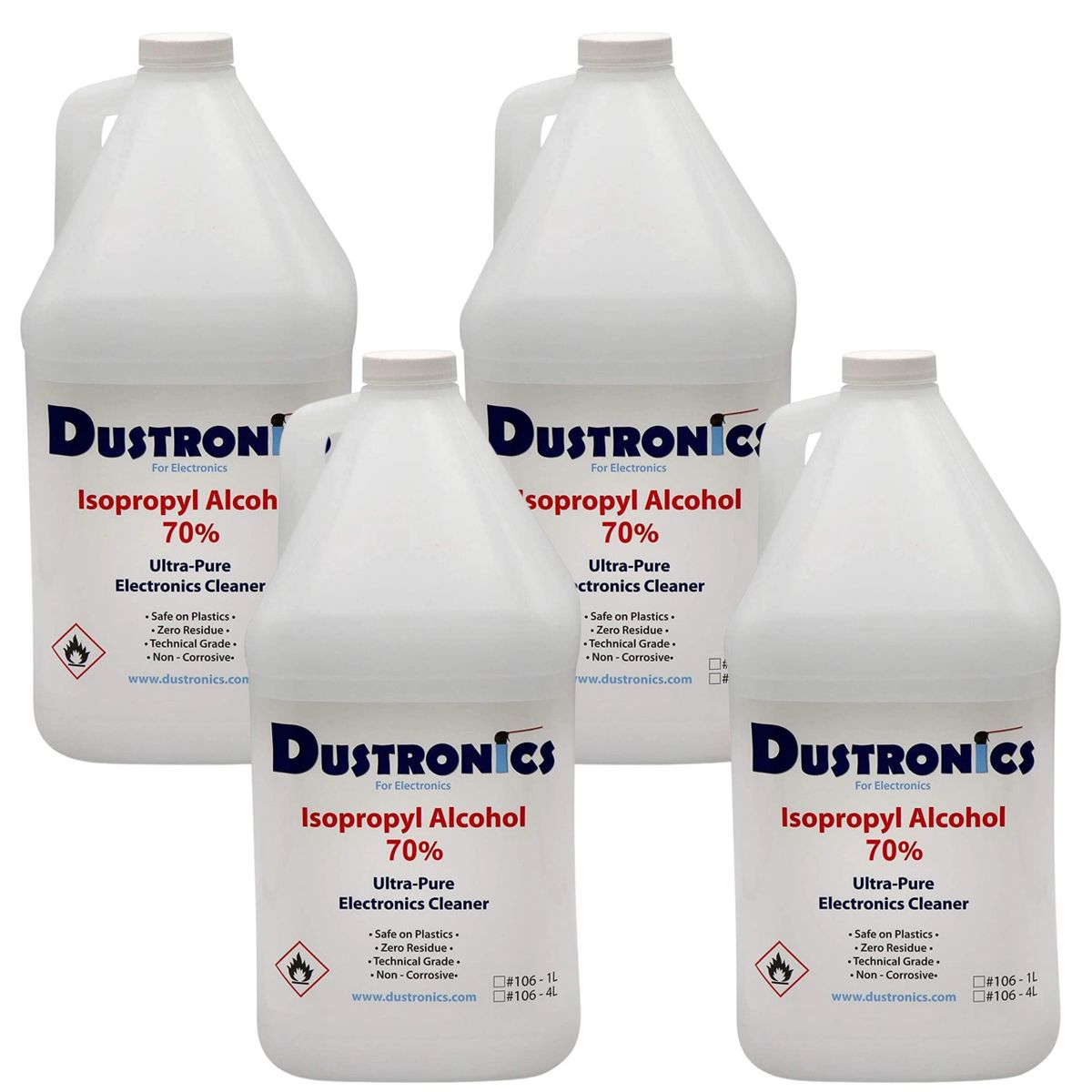 Ultra Pure Isopropyl Alcohol 70% 4 x 4 Litre
