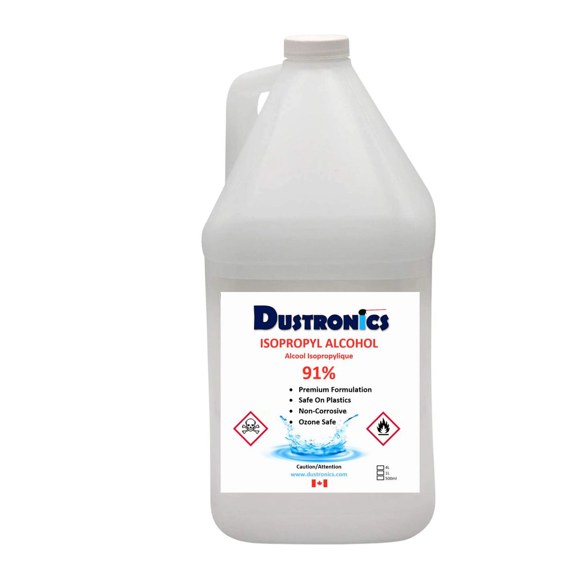 Ultra-Pure Isopropyl Alcohol 91% 4 Liter
