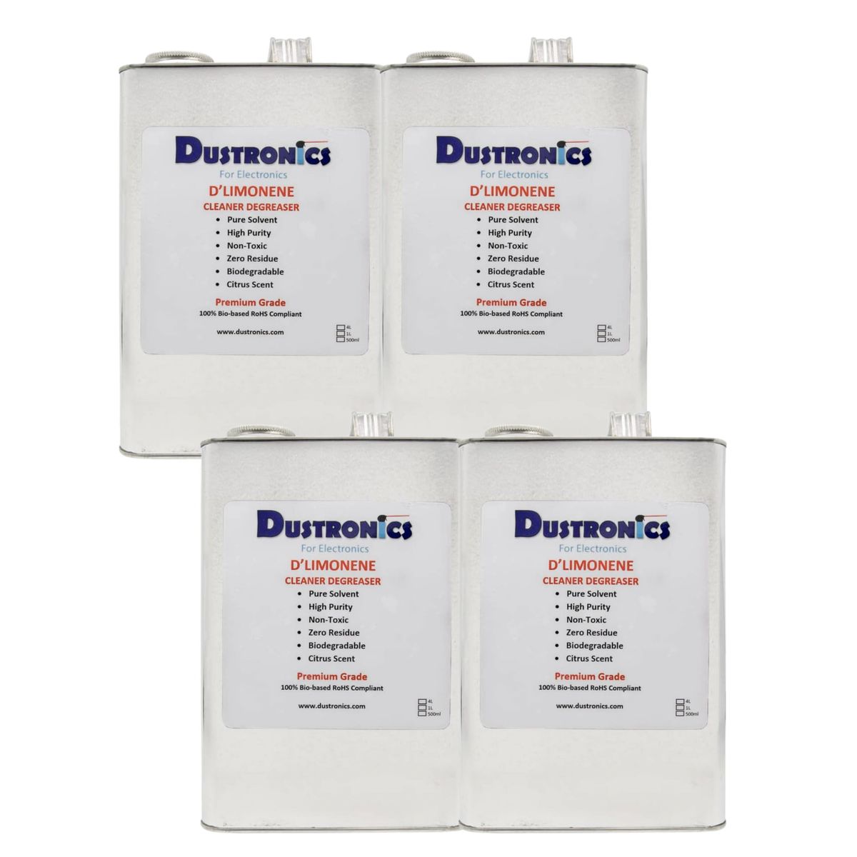 Ultra Pure D'Limonene, 4 Litre- 4 Pack