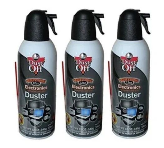 Dust Off Compressed Gas Duster 12 oz. (Pack of 3)