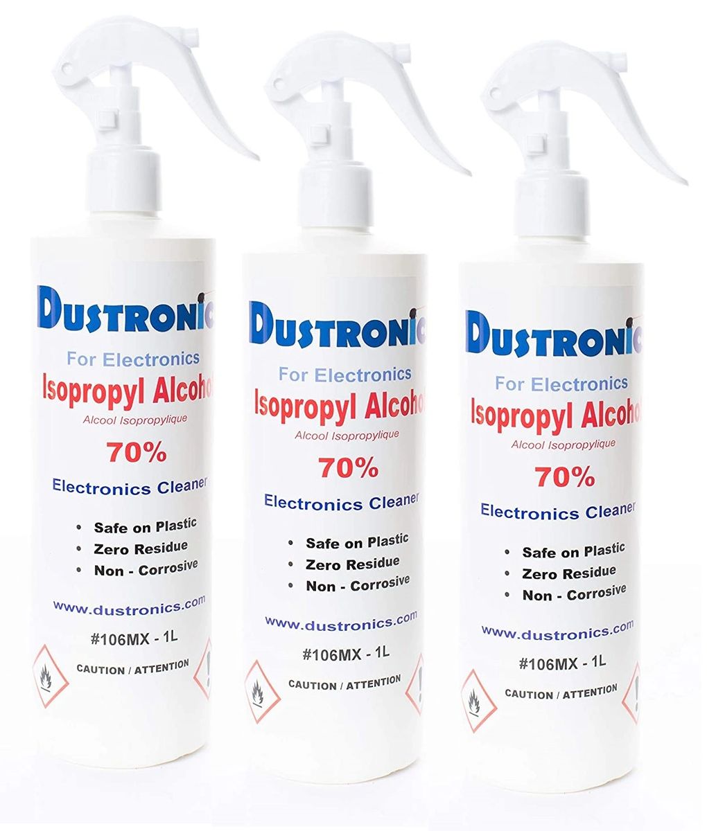 Electronics Cleaner 70% Isopropyl Alcohol 500ML w/Trigger 3 Pack