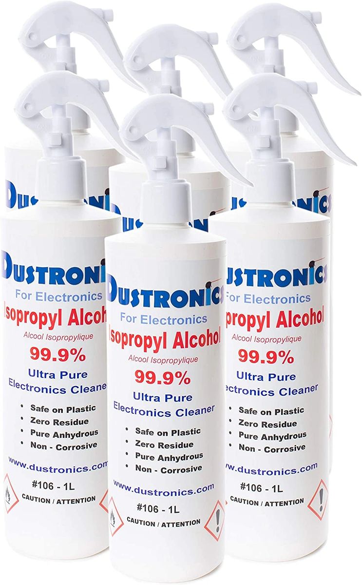 Electronics Cleaner 99.9% Isopropyl Alcohol 500ML w/Trigger 6 Pack