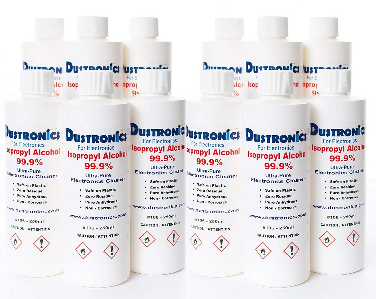 Electronics Cleaner 99.9% Isopropyl Alcohol 250ML 12 Pack