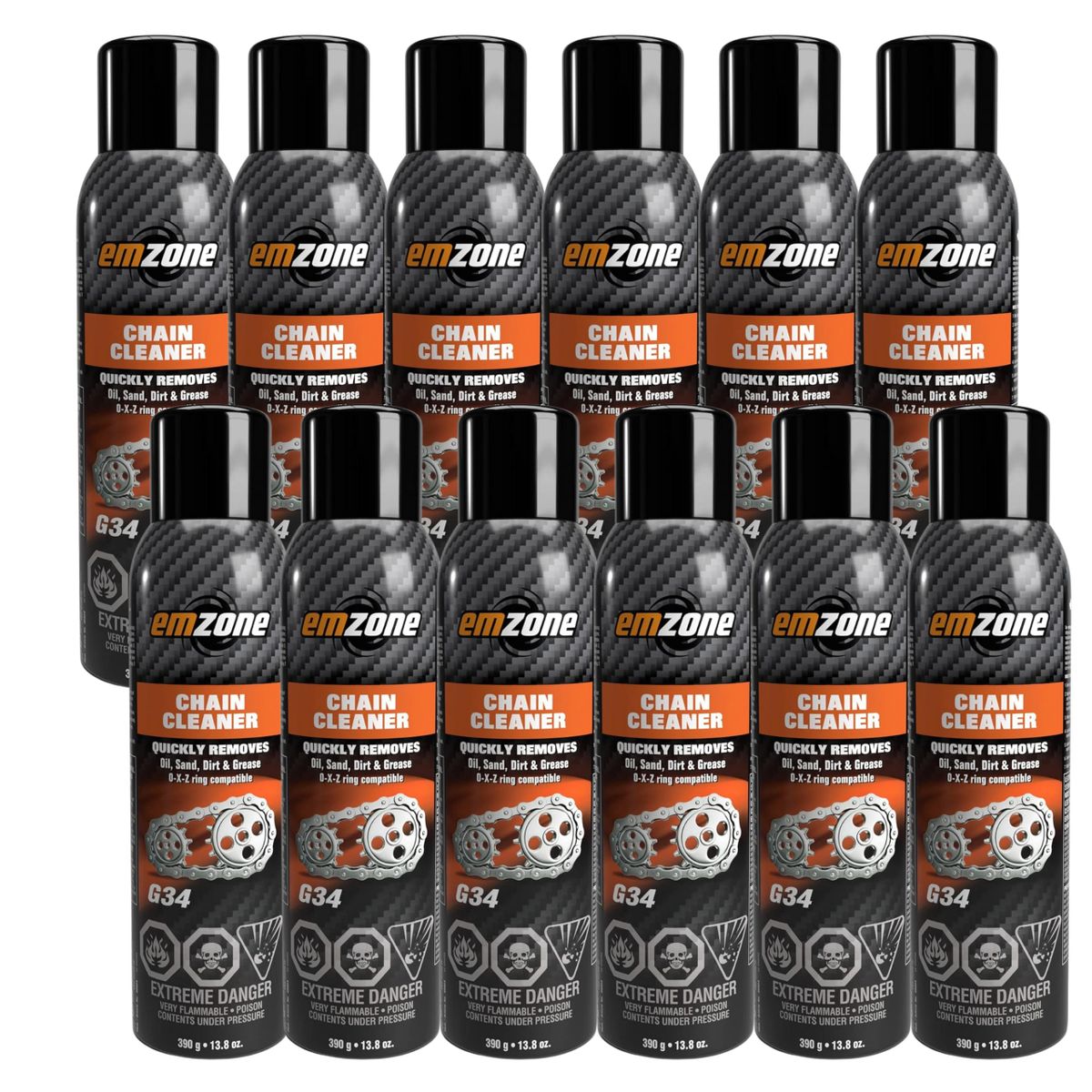 Emzone Chain Cleaner - 390g -12 Pack