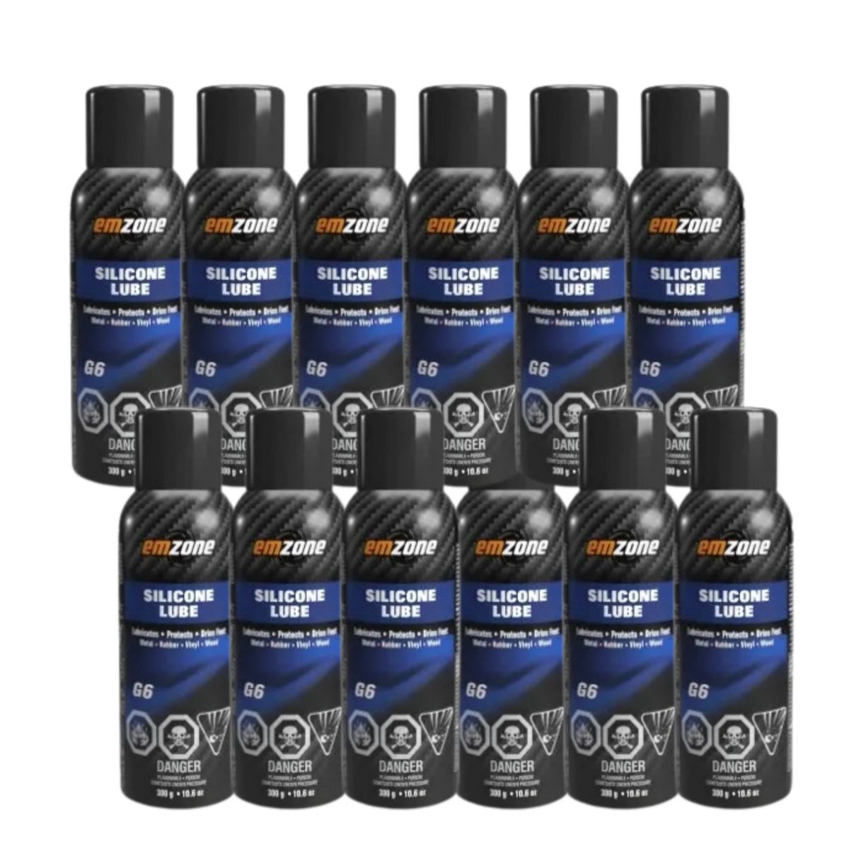 Silicone Lube, 300g/10.6oz- 12 Pack