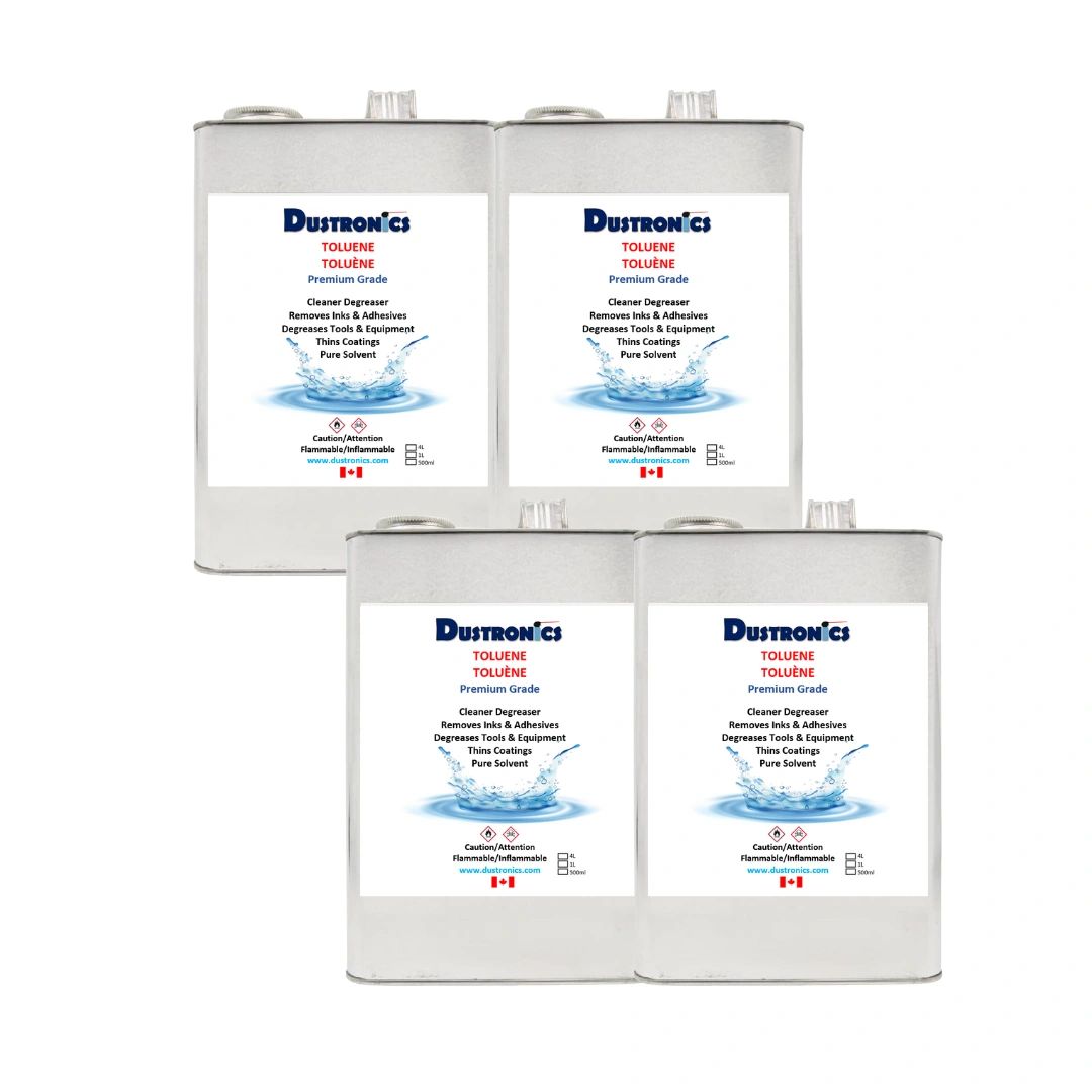 Ultra -Pure Toluene Solvent 99.9% 4 Litres, 4 Pack