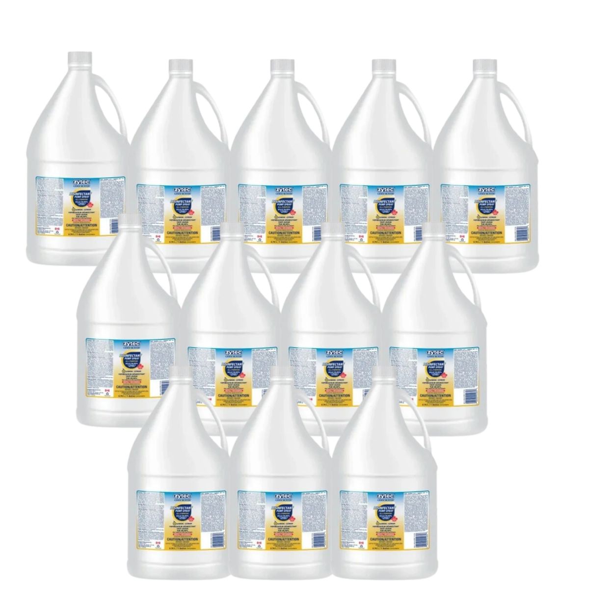 Zytec Disinfectant Spray Refill (Citric Acid), 3.78L/1 Gallon- 12 Pack