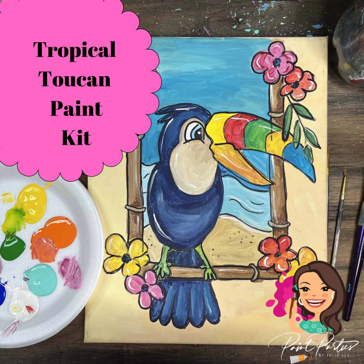 Tropical Toucan DIY Paint Kit
