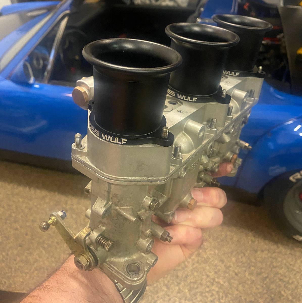 Ross Wulf Billet Velocity Stack Air Horns for Porsche 911 Weber 46 IDA ...