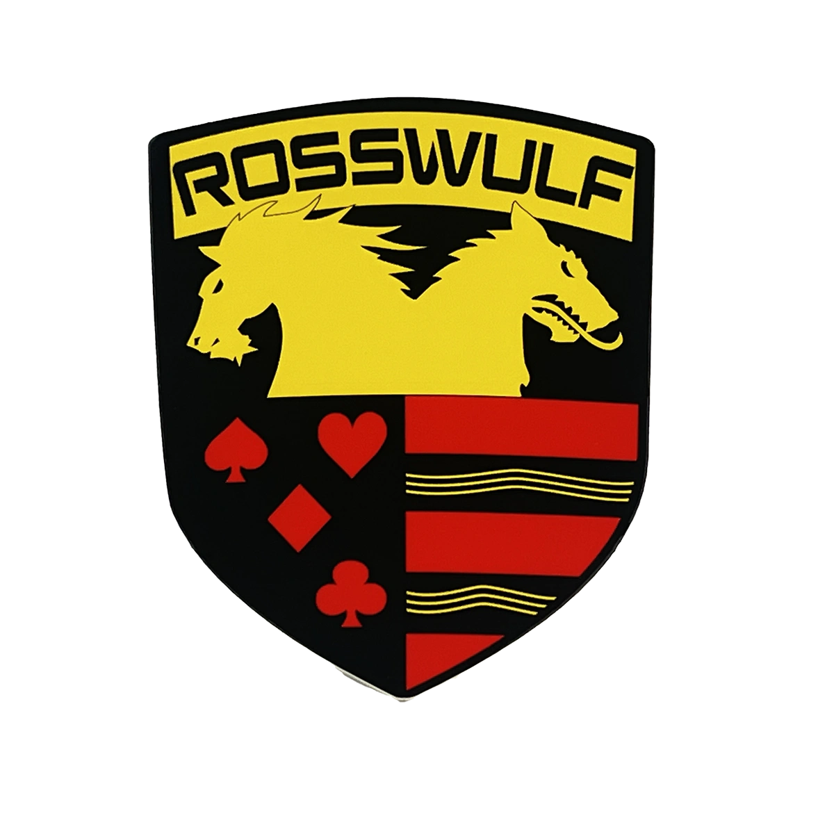Ross Wulf Crest Die Cut Sticker