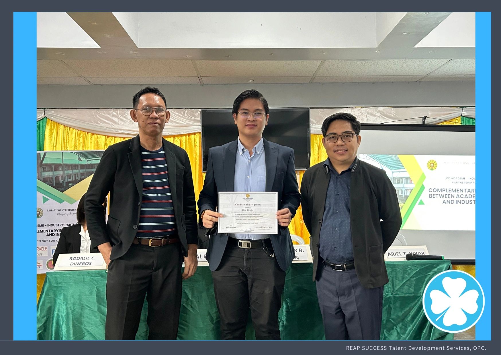 REAP SUCCESS Joins Business Forum of Limay Polytechnic College